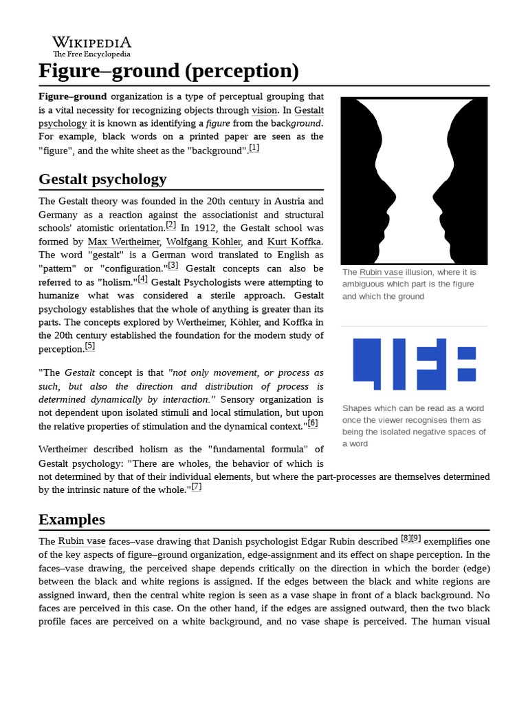 Figure–Ground (Perception) | PDF | Mental Processes | Brain