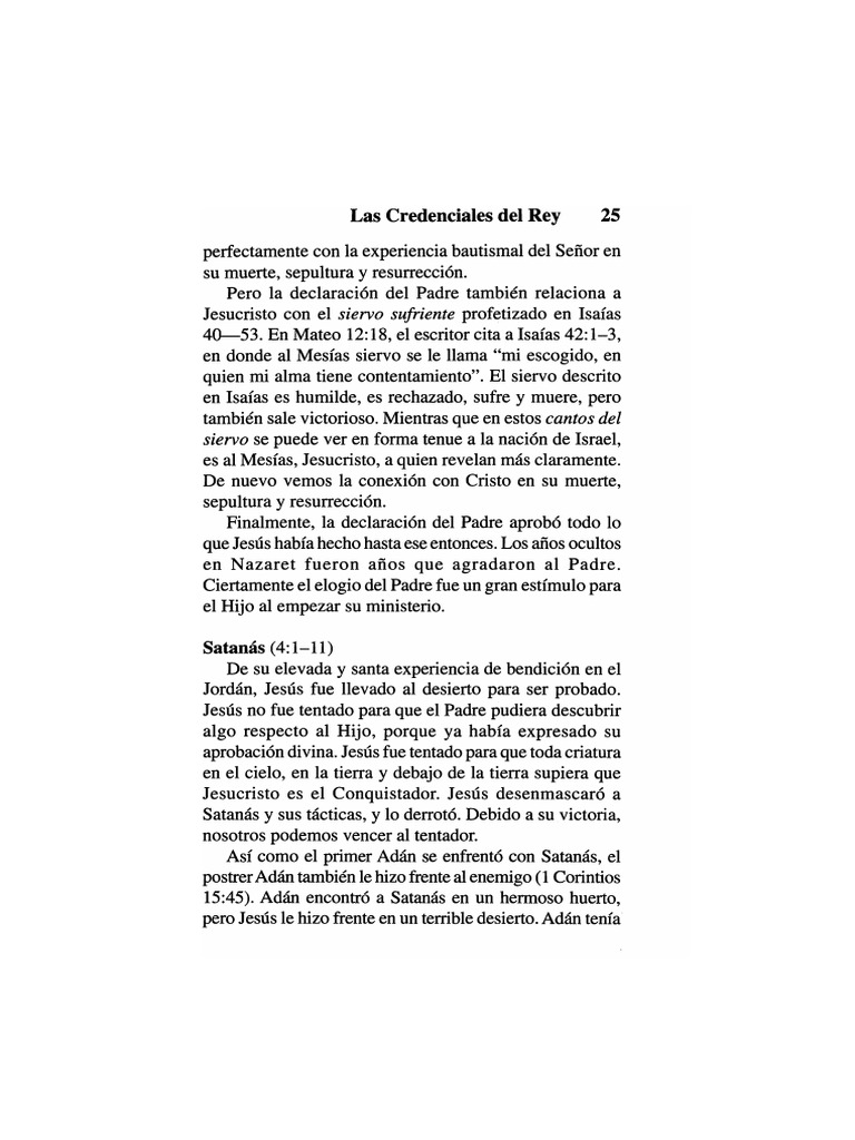 Mateo 4 Tentación de Jesús | PDF
