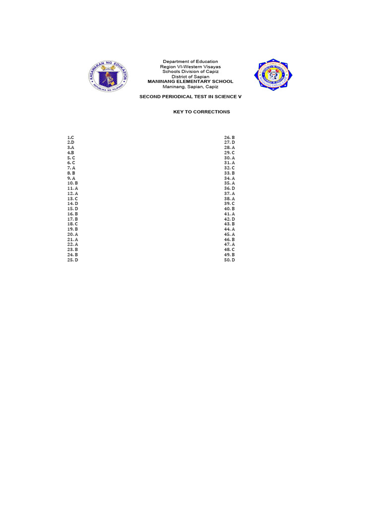 Science V 2nd Periodic test | PDF | Reproductive System | Reproduction
