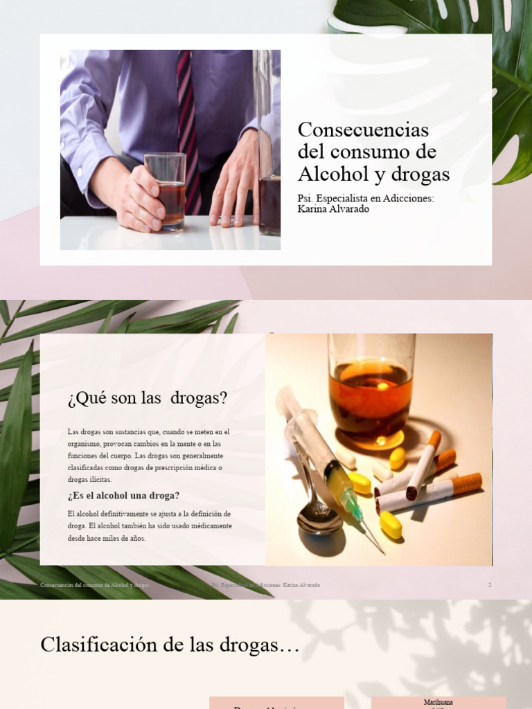 Consecuencias Del Consumo de Alcohol y Drogas | PDF | La dependencia de sustancias | Drogas