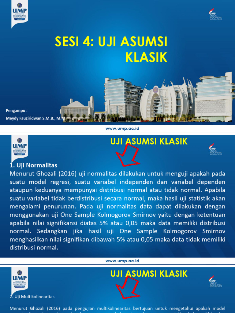 Uji Asumsi Klasik | PDF