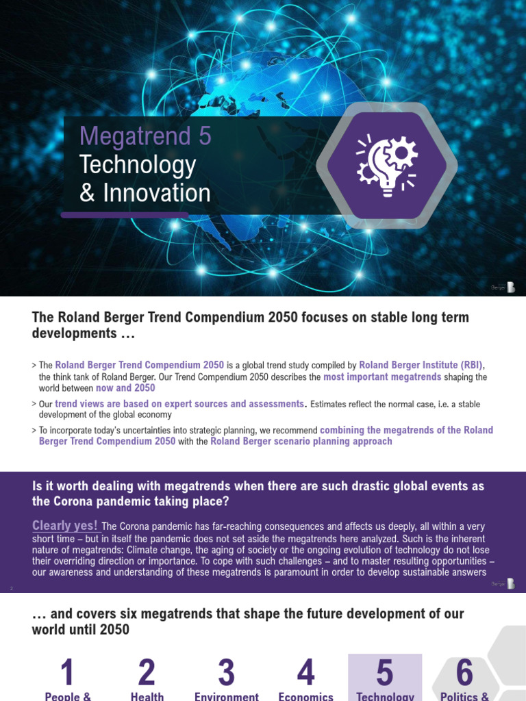 Roland Berger Trend Compendium 2050 Technology and Innovation | Download Free PDF | Innovation ...