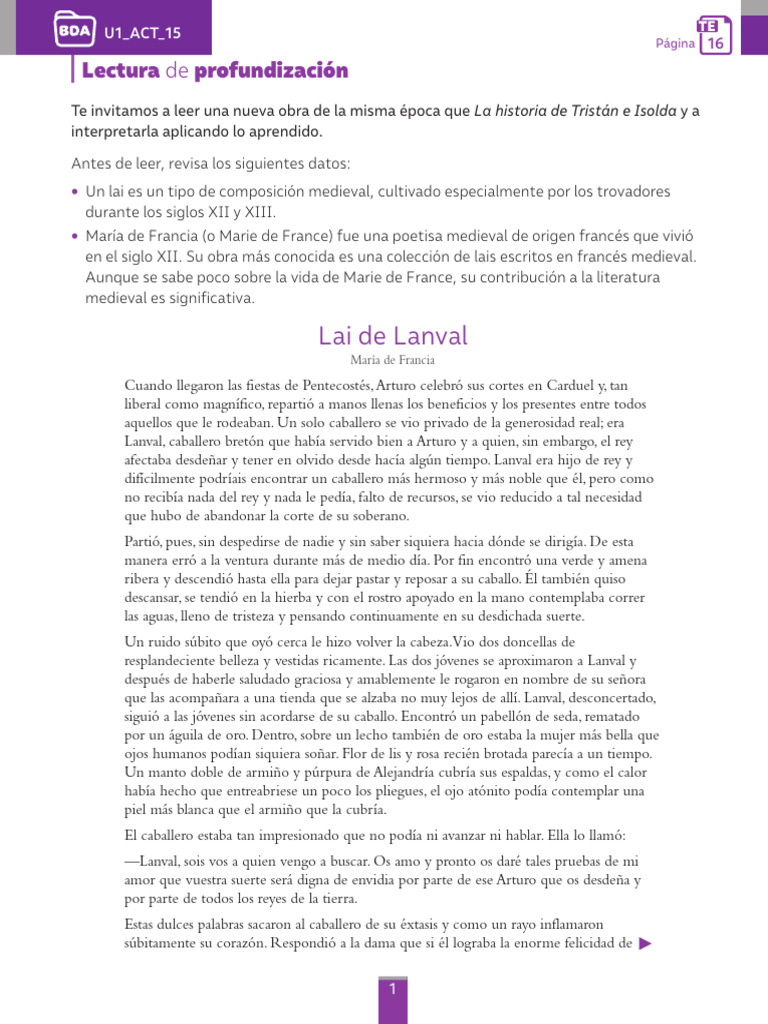 U1 Act 15 | PDF | Amor