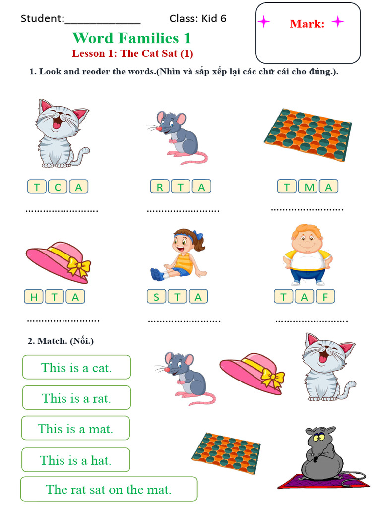 Word Families 1 | PDF