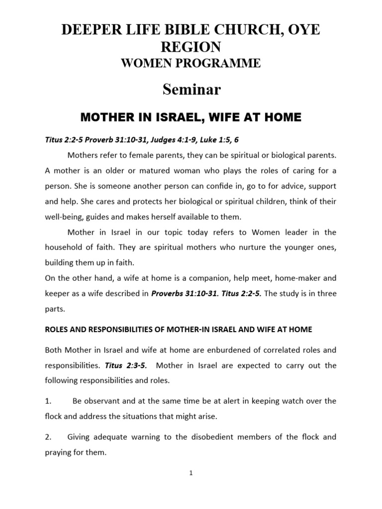 Deeper Life Bible Church 22222222 | PDF | God | Religious Belief And ...