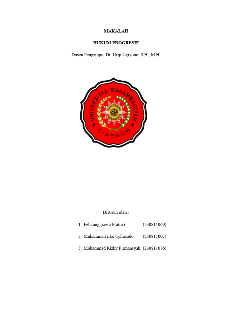 Hukum Progresif: Definisi dan Penerapan | PDF
