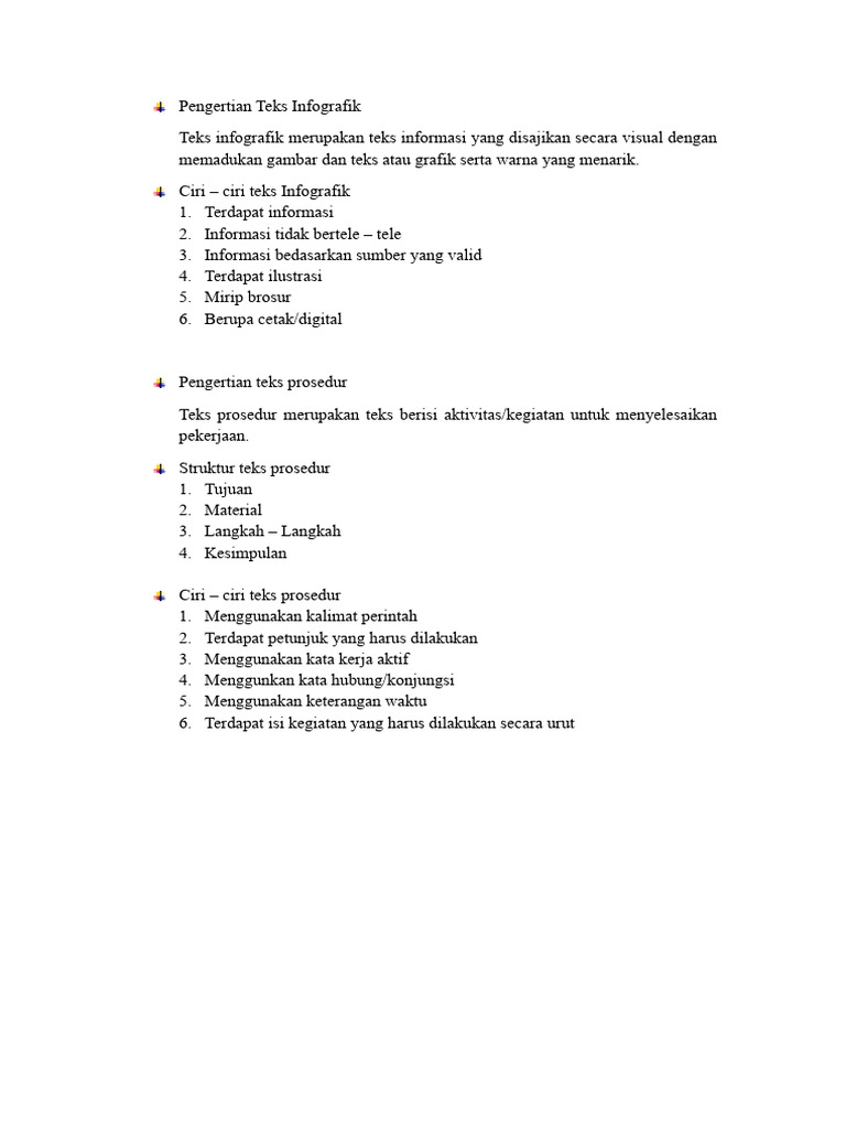 Ciri dan Pengertian Teks Infografik | PDF | Karier & Perkembangan | Seni
