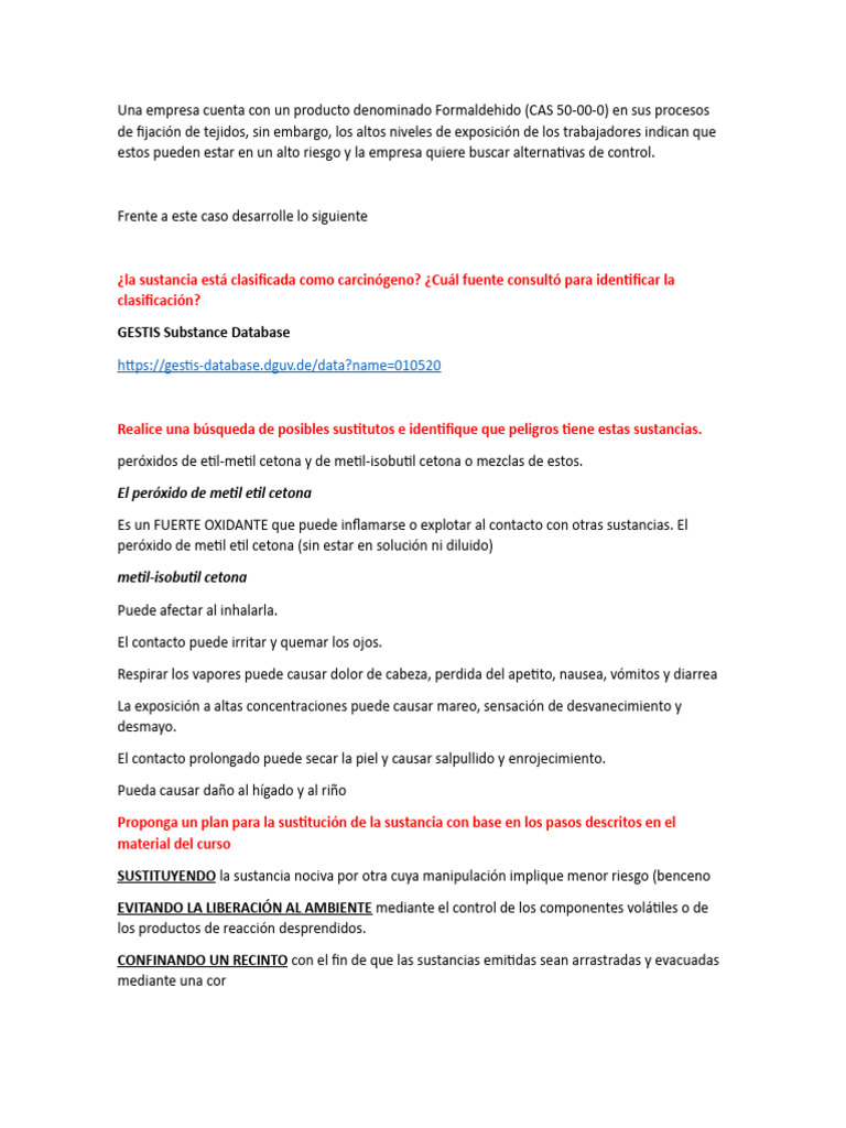 Tarea | PDF | Peróxido | Cetona