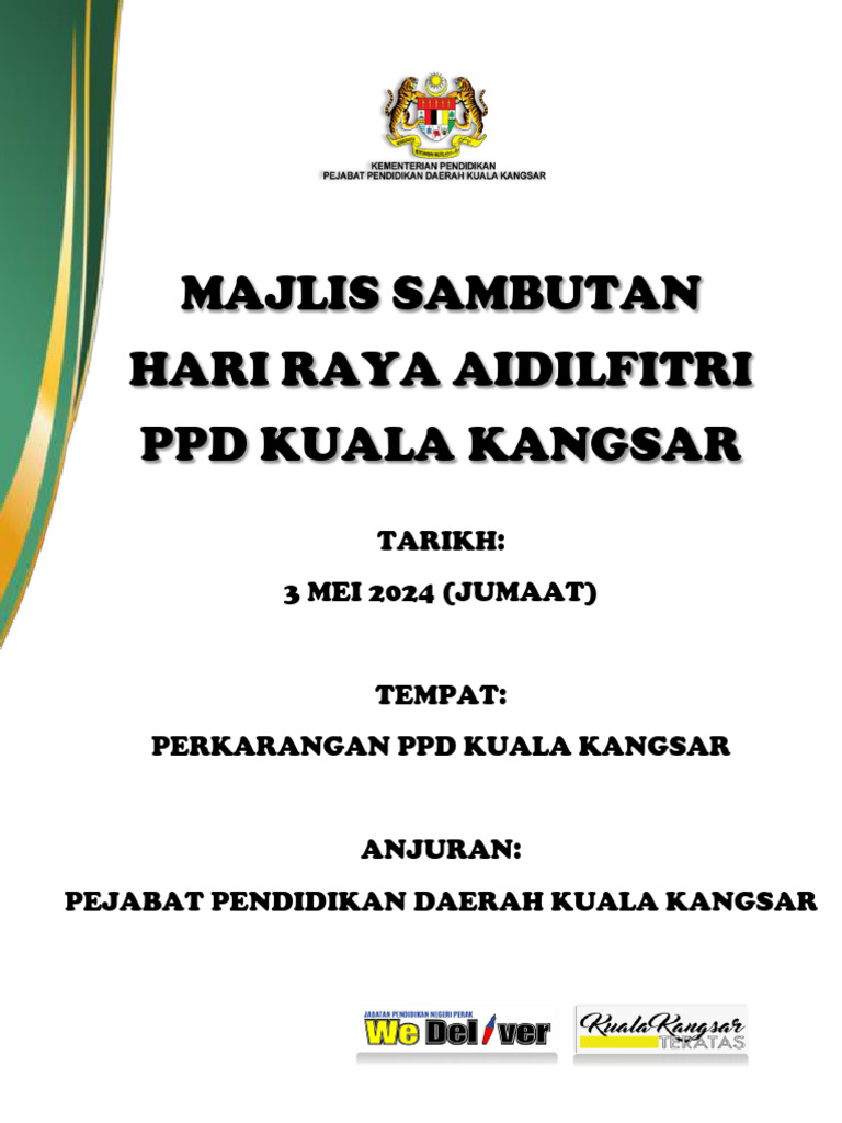 Kertas Kerja Jamuan Hari Raya Ppdkuk 2024 | PDF