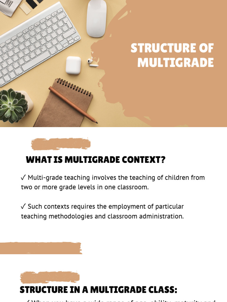 Structure of Multigrade Group5 | PDF | Classroom | Learning