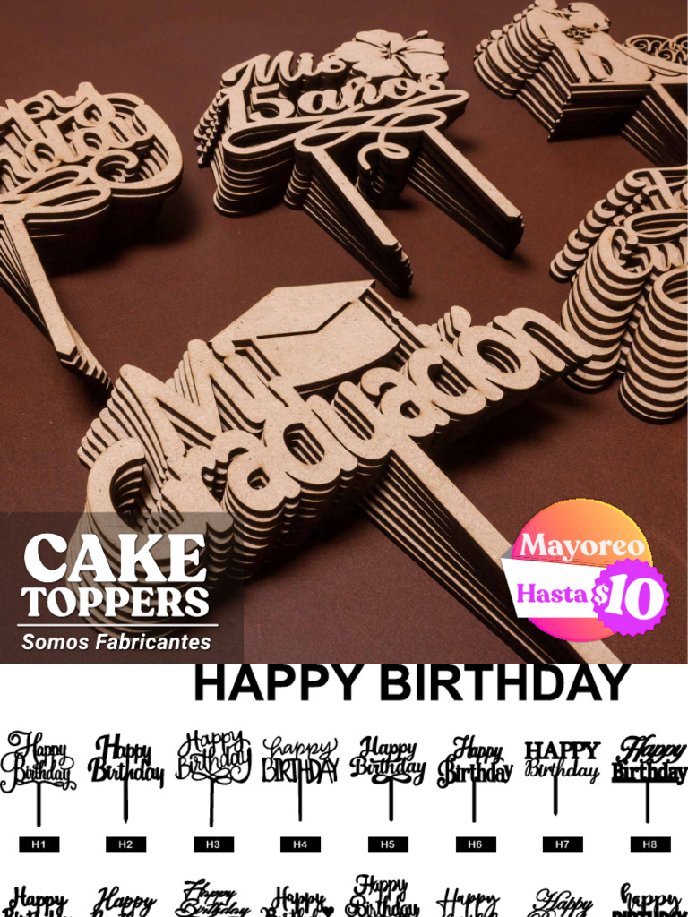 Catálogo - Cake Topper | PDF