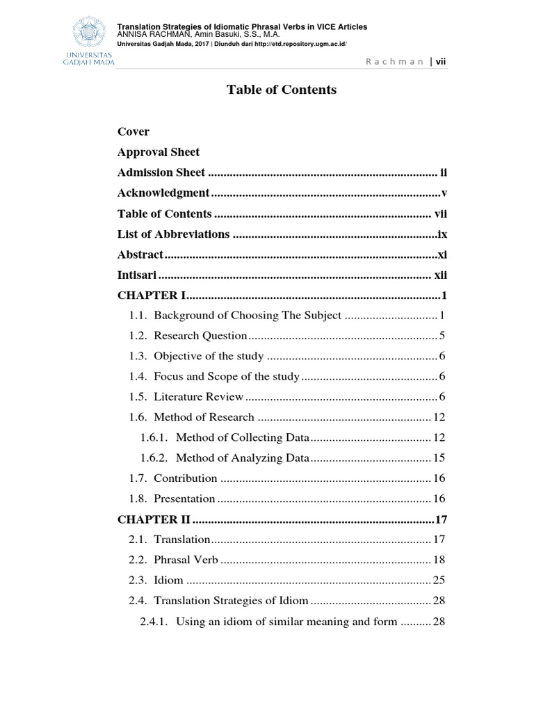 Translation Strategies for Idioms in VICE | PDF | Idiom ...