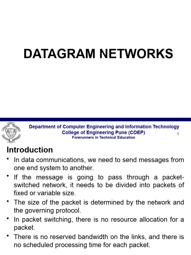 Understanding Datagram Networks | PDF | Computer Network | Packet Switching