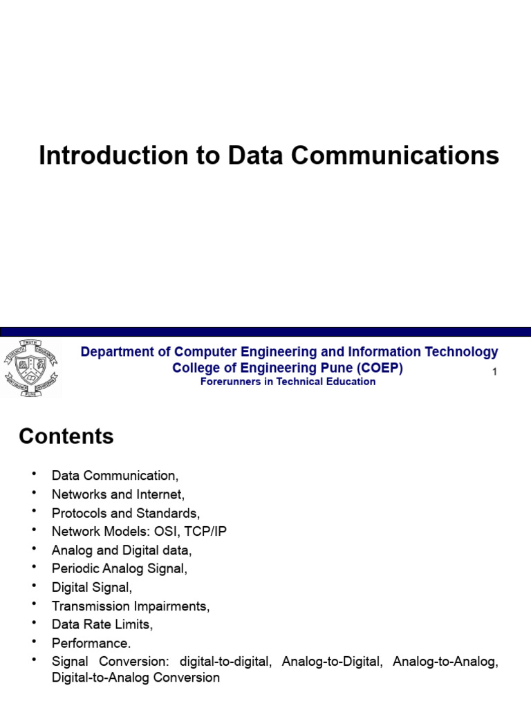 DC Intro - COEP | PDF | Duplex (Telecommunications) | Network Topology