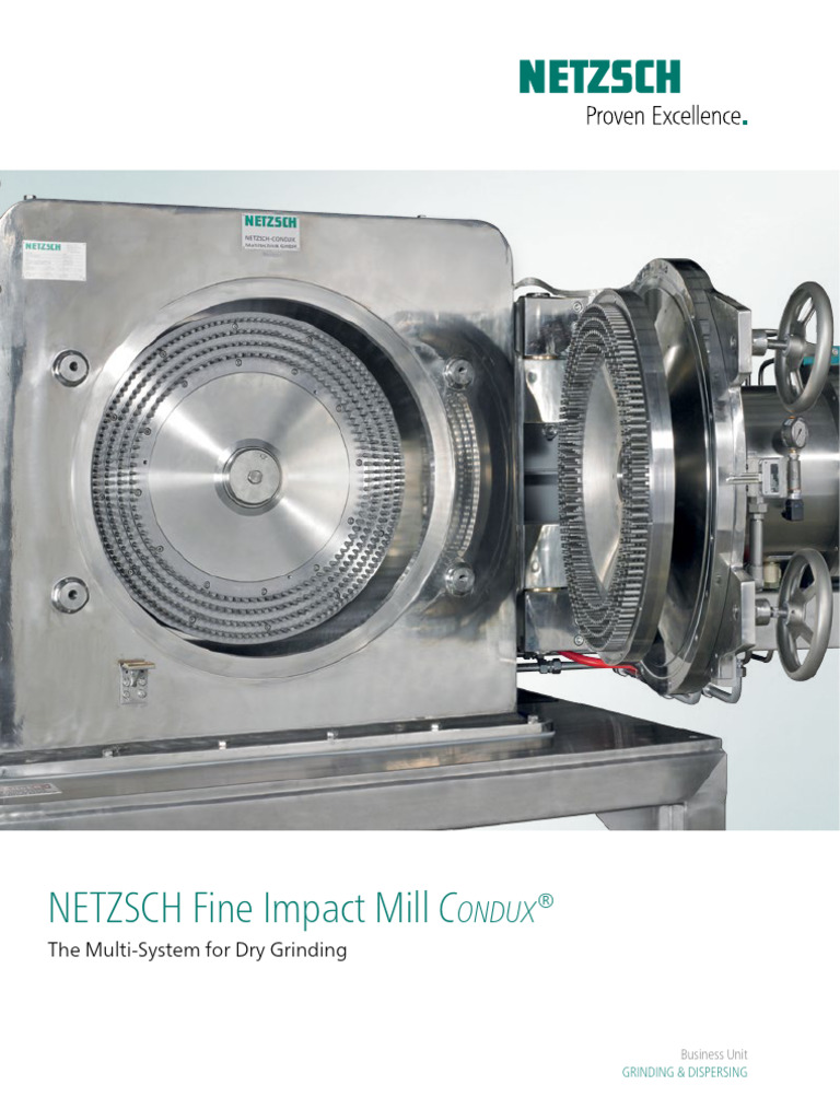 NETZSCH_ImpactMill_Condux_e | PDF | Mill (Grinding) | Grinding ...