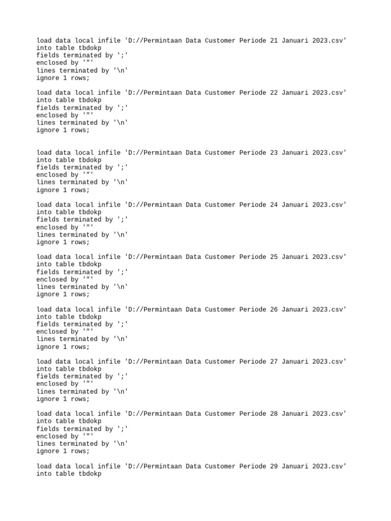 Import Csv Pdf 