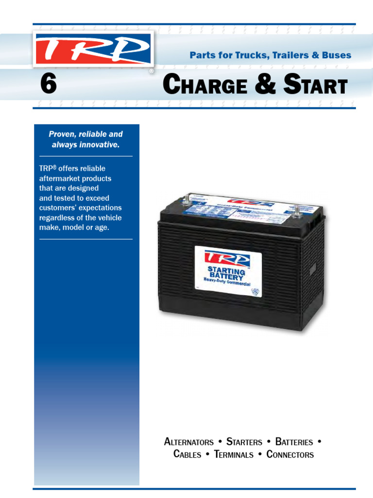 TRP - Charge and Start | PDF | Manufactured Goods | Vehicles