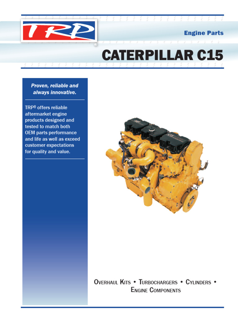 TRP - Caterpillar C15 Engine Parts 1 | PDF | Piston | Turbocharger