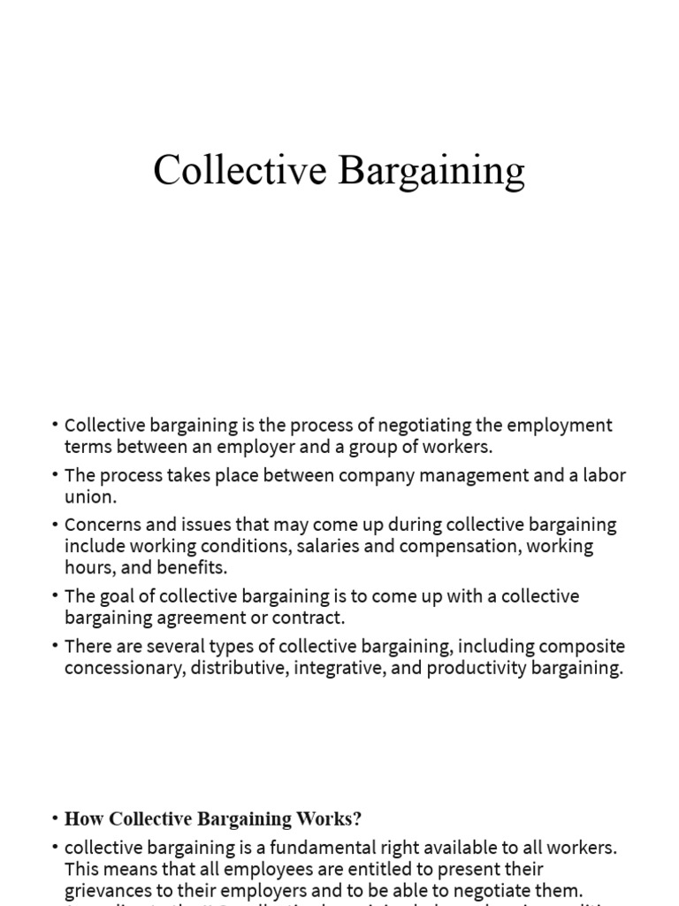 IRL Collective Bargaining | PDF | Collective Bargaining | Employment