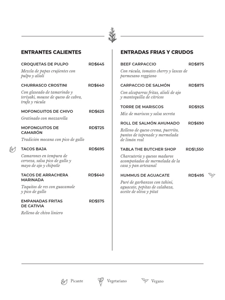 Campdavid Menu | PDF | filete | Salsa