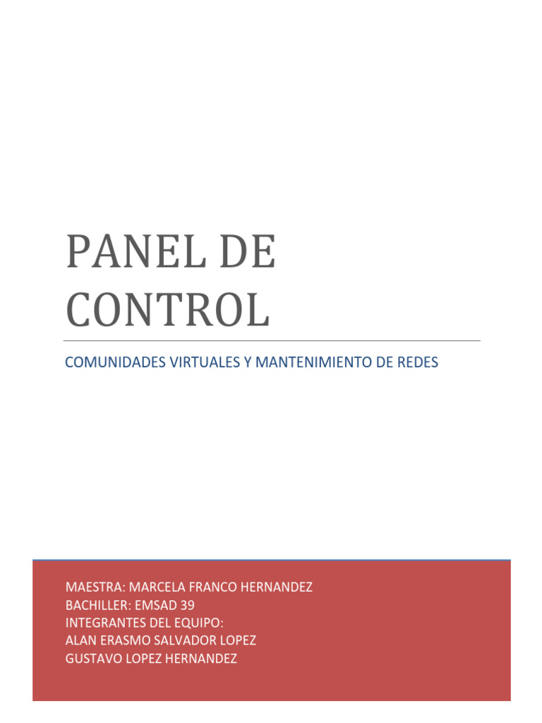 panel-de-control | PDF | Microsoft Windows | Windows XP