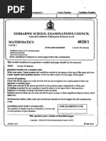 Zimsec Nov 2024 o Level Maths Paper 1 Marking Guide | PDF