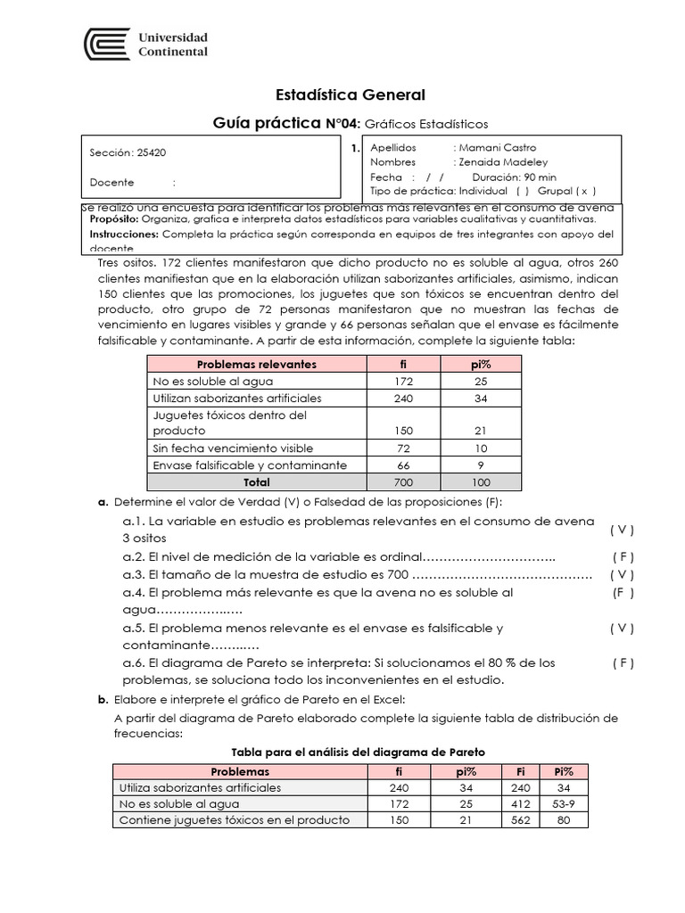Semana 04 Guía Práctica 04 | PDF | Estadísticas | Muestreo (Estadísticas)