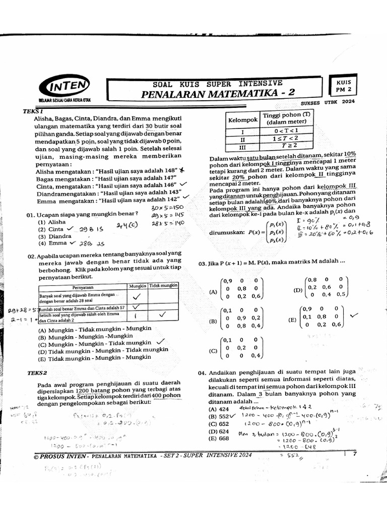 Pemb. Kuis PM 2 SI | PDF
