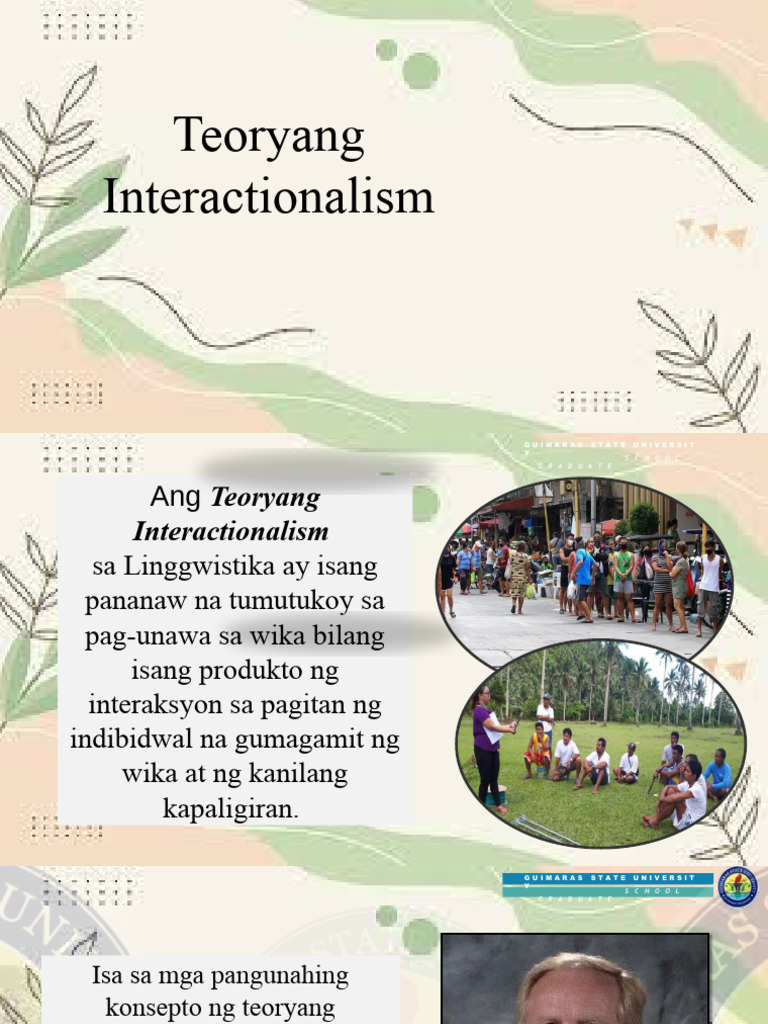 Teoryang Interactionalism | PDF
