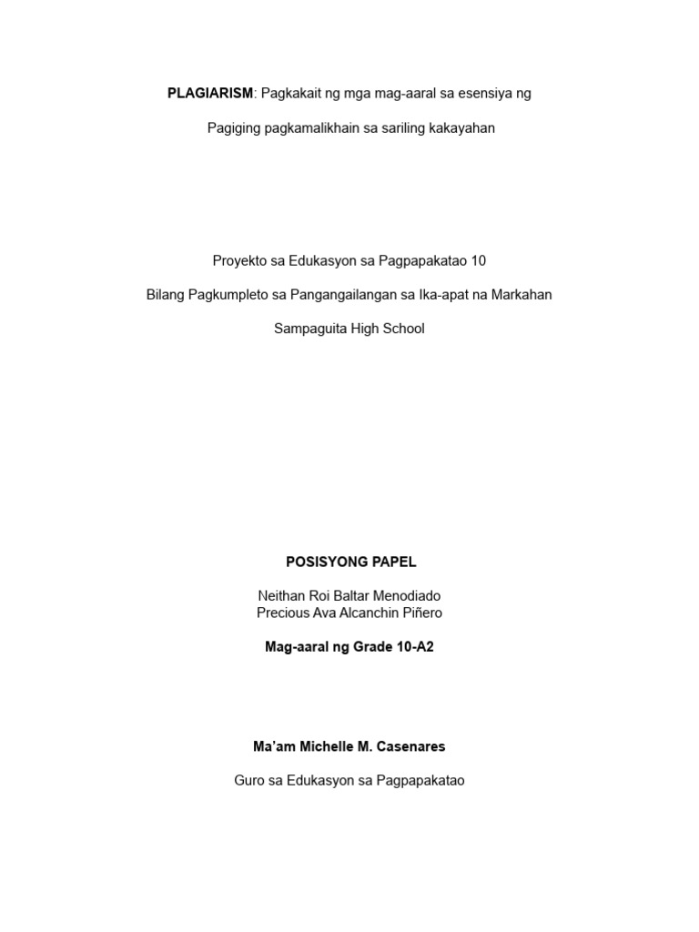 Plagiarism | PDF
