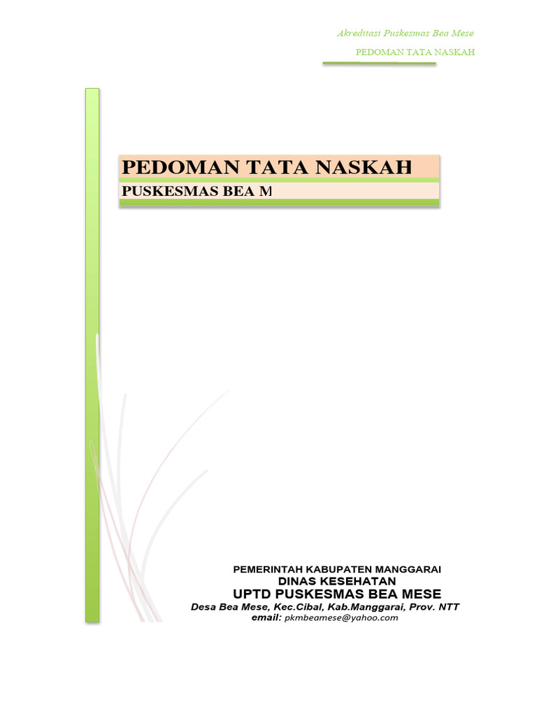 Pedoman Tata Naskah PKM Bea Mese Fix | PDF Pedoman Tata Naskah PKM Bea Mese Fix | PDF