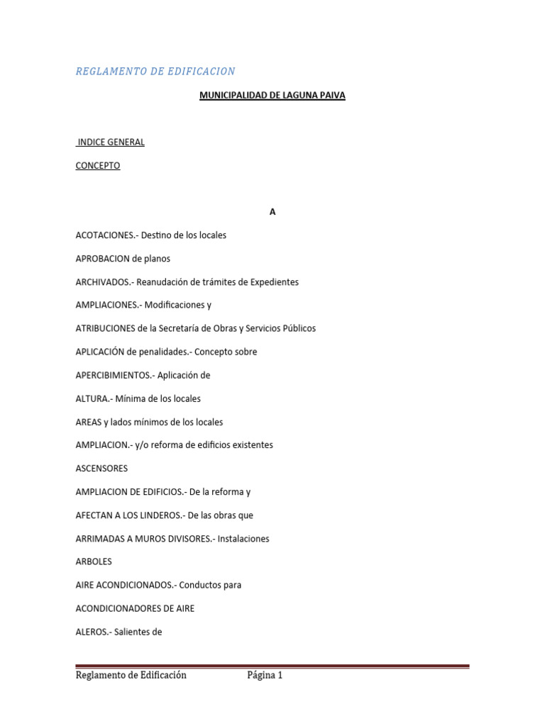 Reglamento de Edificacion | PDF | Ingeniero civil | Multa (pena)