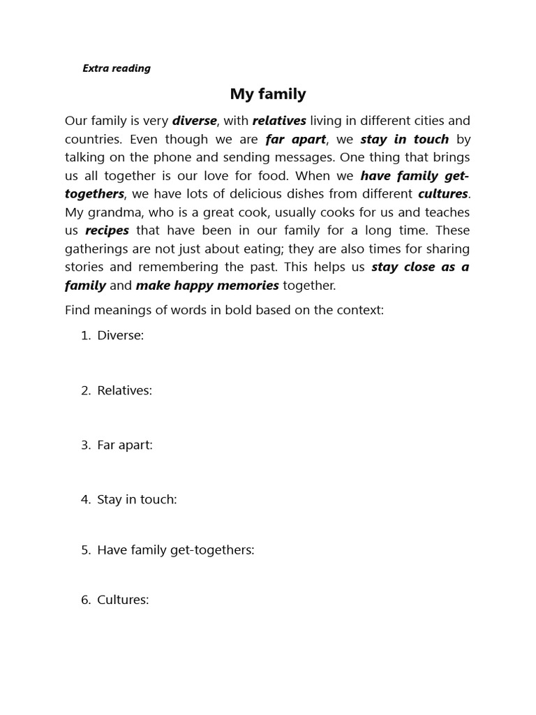 Extra Reading Based On The Context | PDF