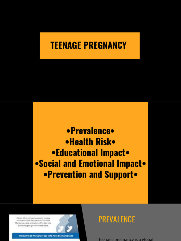 TEENAGE-PREGNANCY | PDF