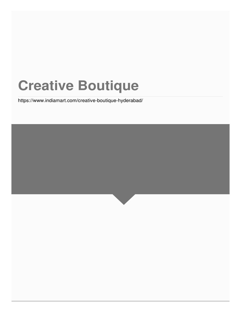 Creative Boutique | PDF