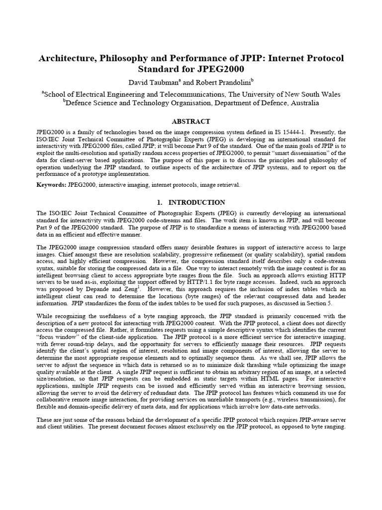 JPIP Architecture Vcip03 | PDF | Cache (Computing) | Server (Computing)