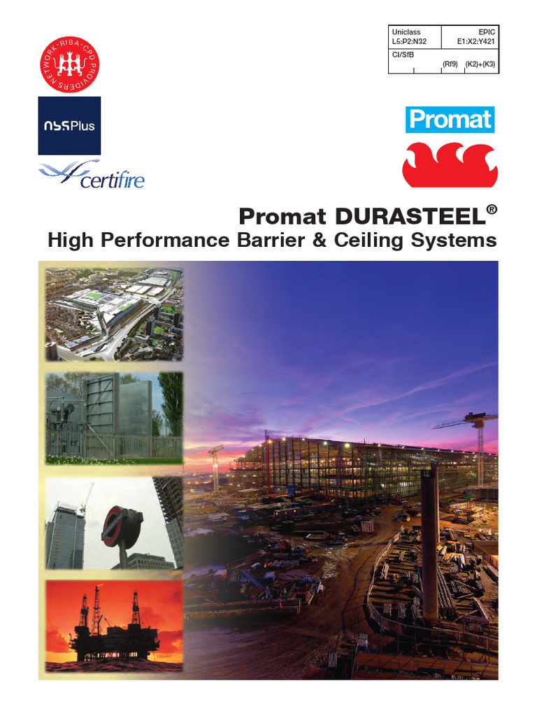 PromatUK DURASTEEL Application Guide 2012 | PDF | Wall | Screw