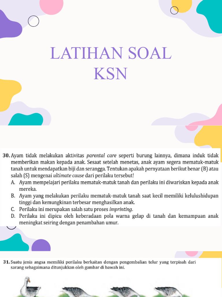 Latihan soal ksn | PDF