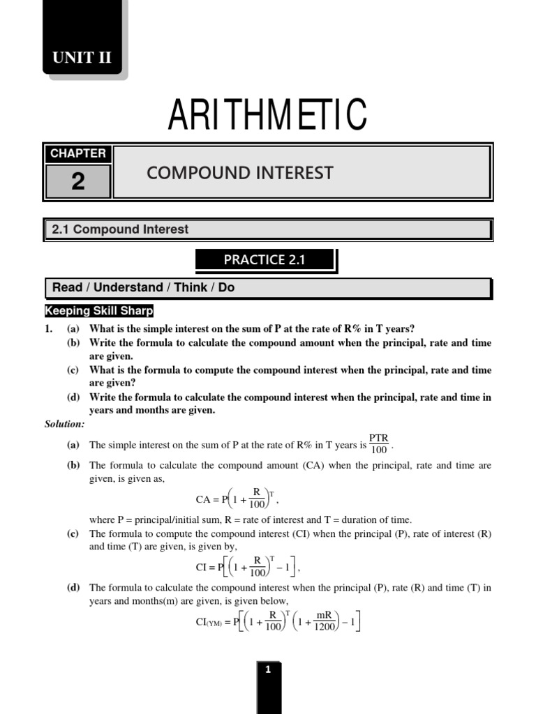 Chapter 2, Compound Interest | PDF | Compound Interest | Interest
