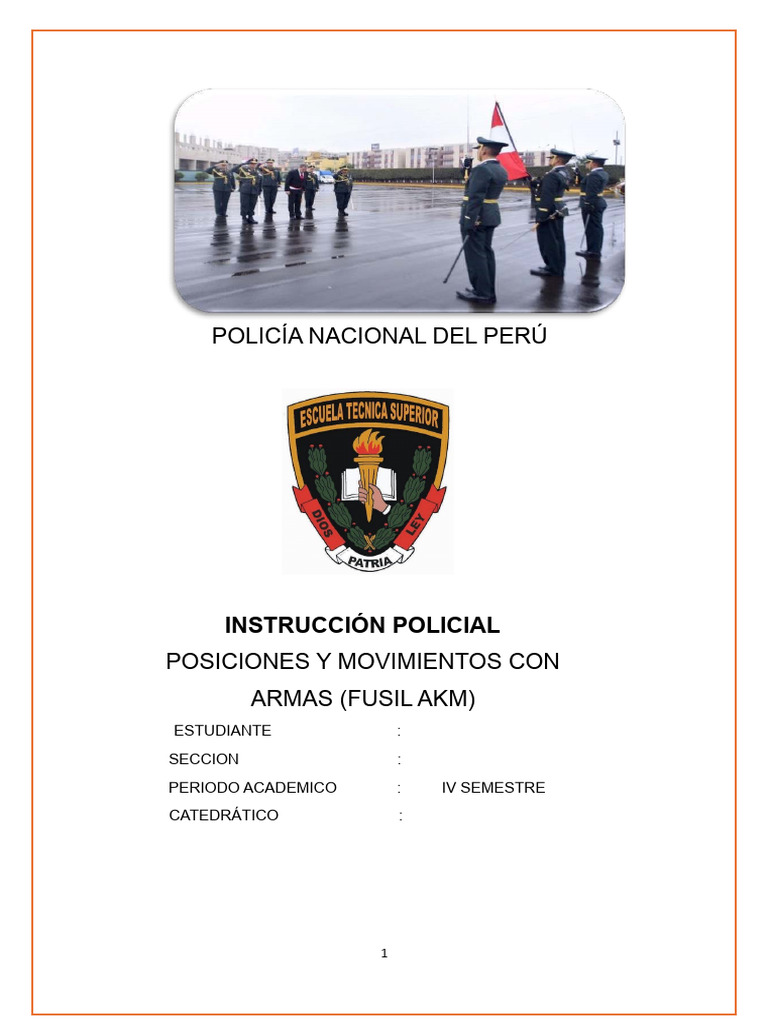 instruccion policial | PDF | Mano | Bayoneta