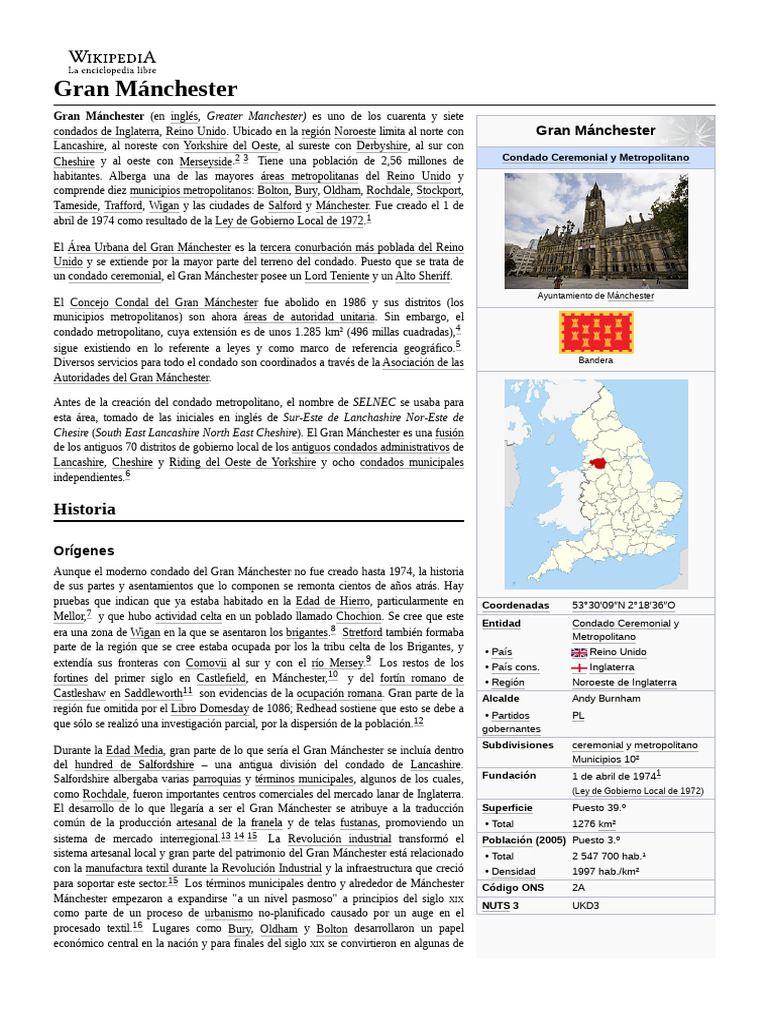 Gran Mánchester | PDF