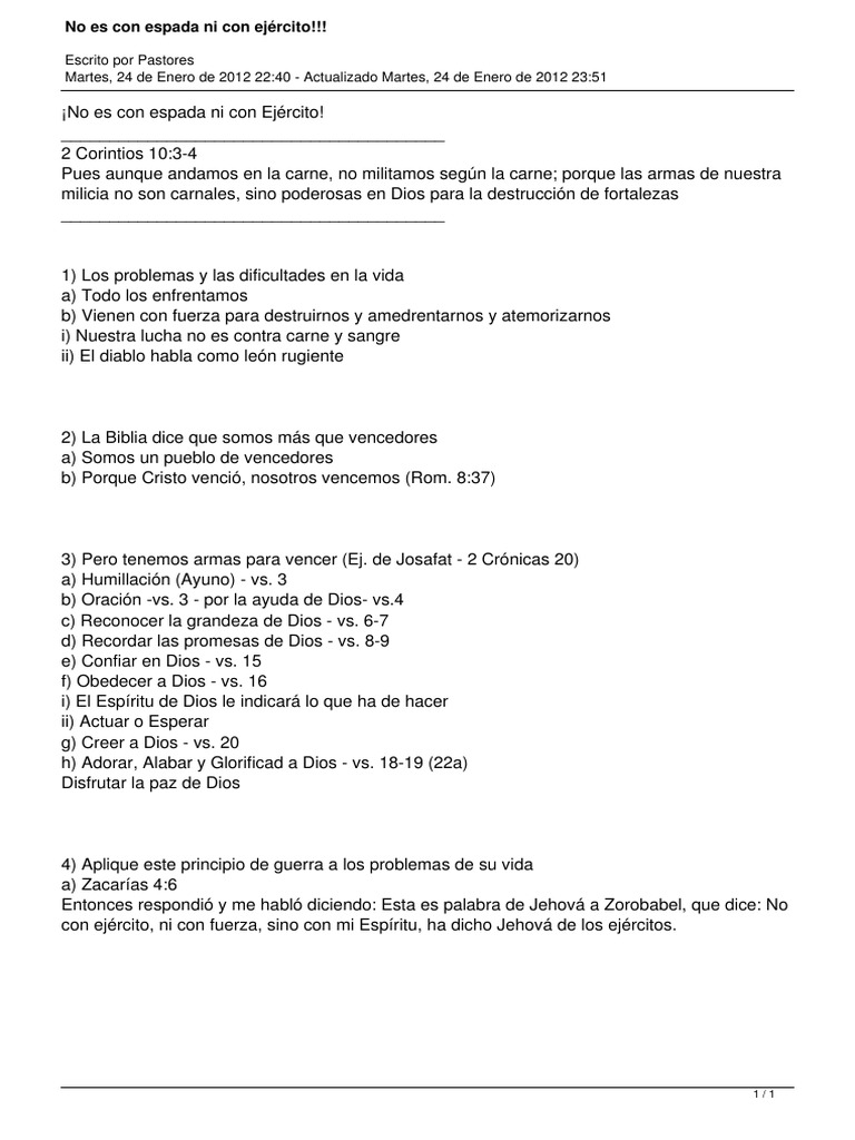 Vencer sin espada ni ejército | PDF