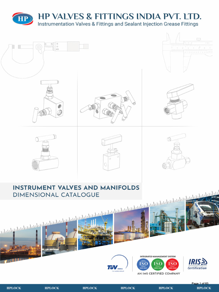 Dimensional Catalogue - Valves | PDF