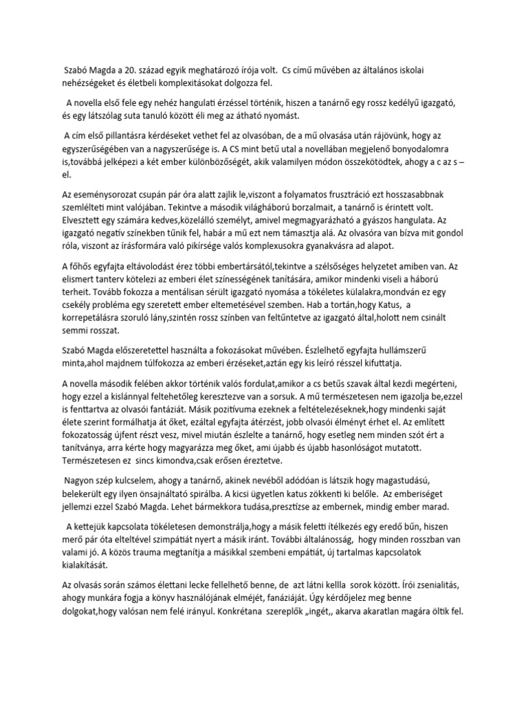 Szabo Magda | PDF