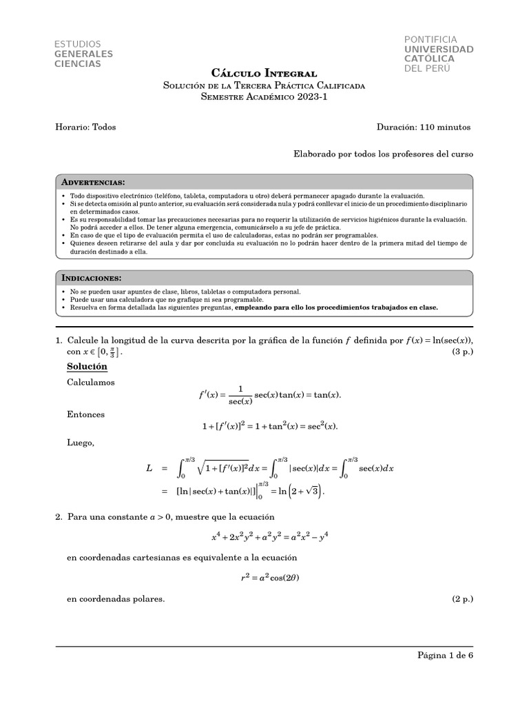 PC3 Calint Solución | PDF | Línea (geometría) | Pi