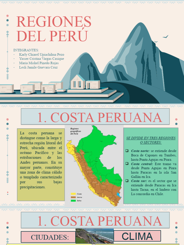 Regiones Del Perú | PDF | Perú | Andes