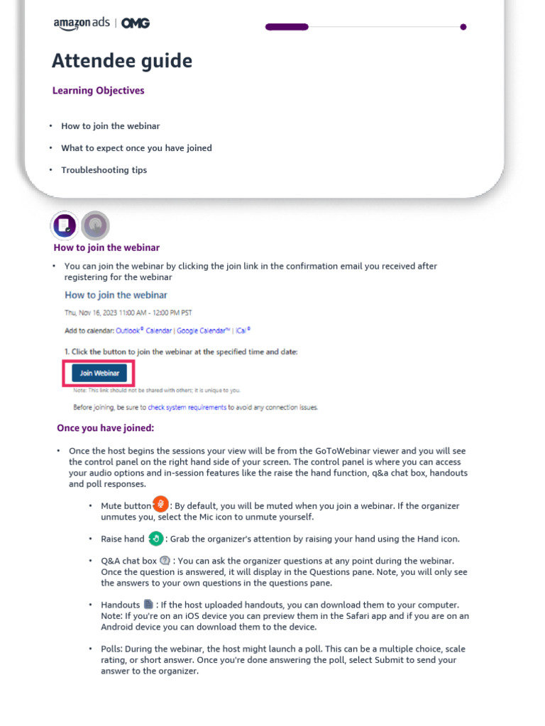 Omega Attendee Guide | PDF | Web Conferencing | Operating System Families
