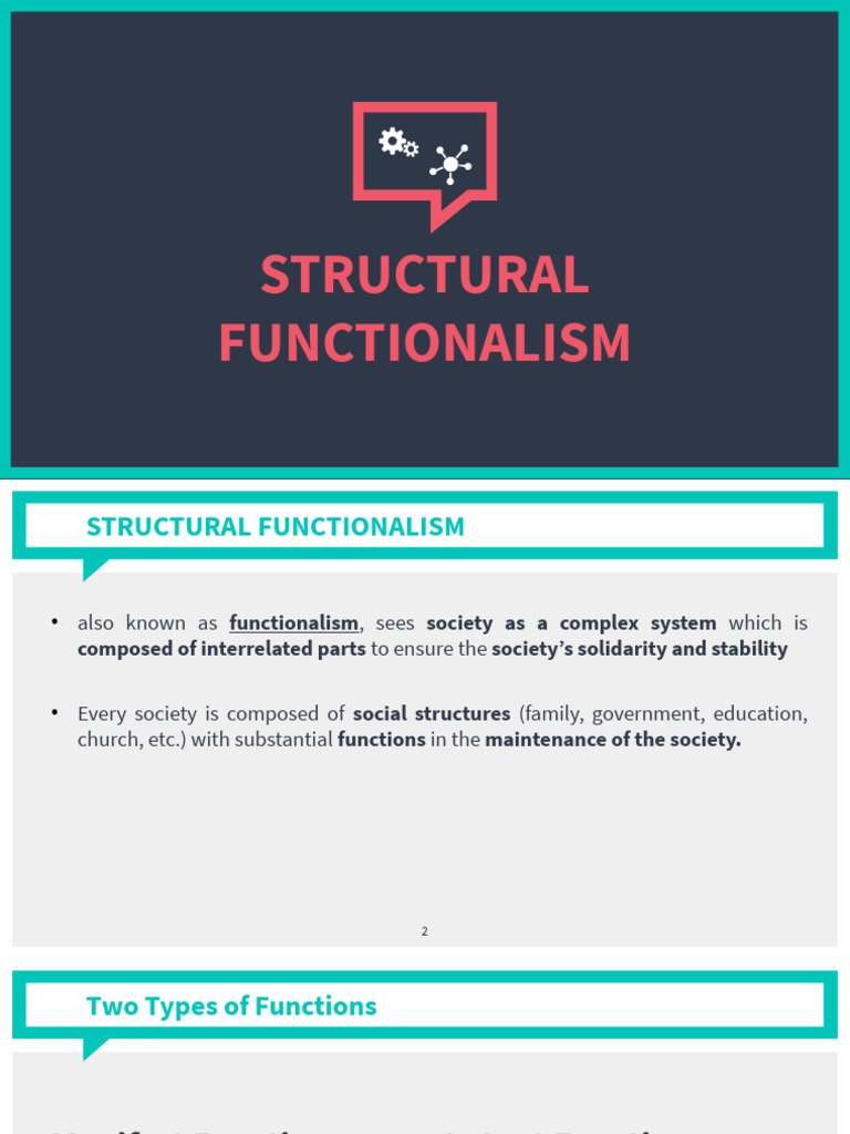 Structural Functionalism | PDF | Sociological Theories | Behavioural ...