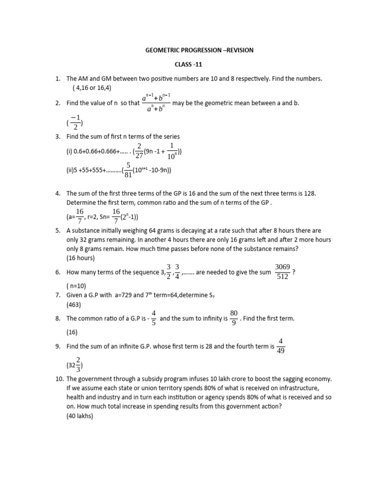 Class 11-GP | Download Free PDF | Mathematical Concepts | Mathematical Objects