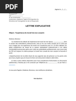 Exemple Lettre Explicative | PDF